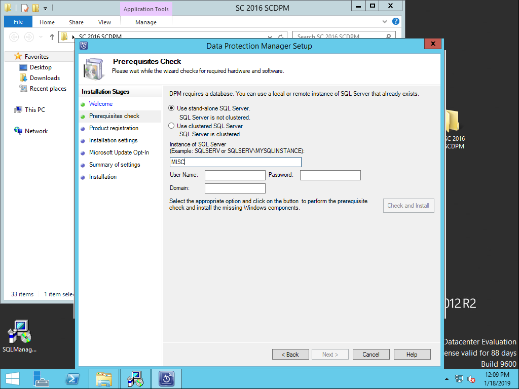 Microsoft DPM 2016 Installation in LAB – Learn Tech Future
