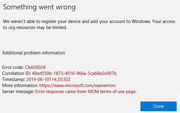MDM Error Office 365 – Learn Tech Future