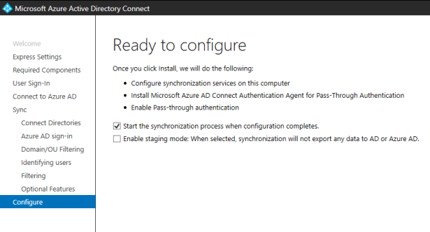 Configure Azure AD Connect Pass-through Authentication – Learn Tech Future