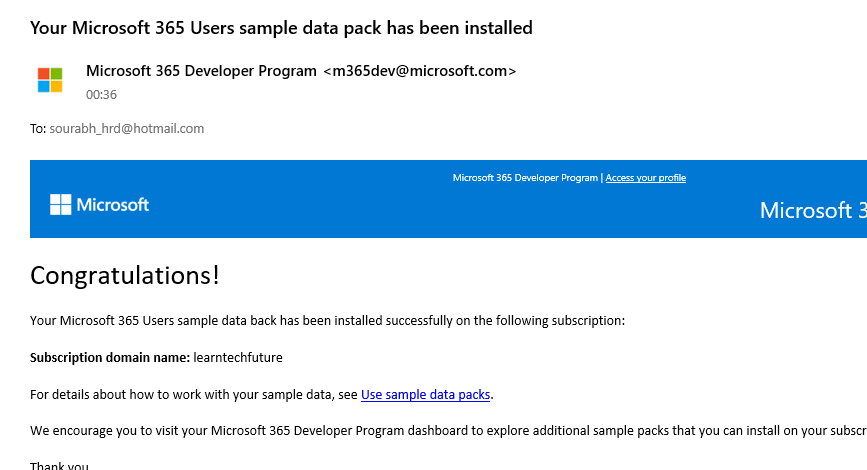 Microsoft Developer Account – Learn Tech Future