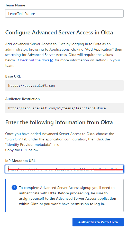 Okta Advanced Server Access Provisioning – Learn Tech Future